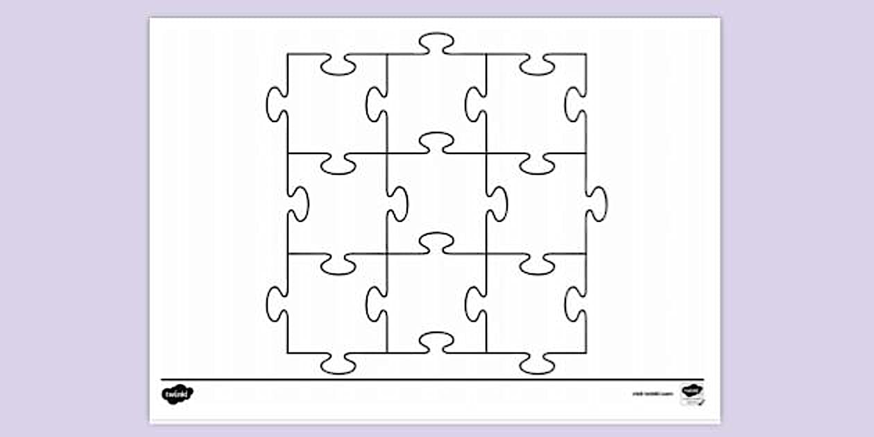 Floor Jigsaw Colouring Sheet | Colouring Sheets - Twinkl