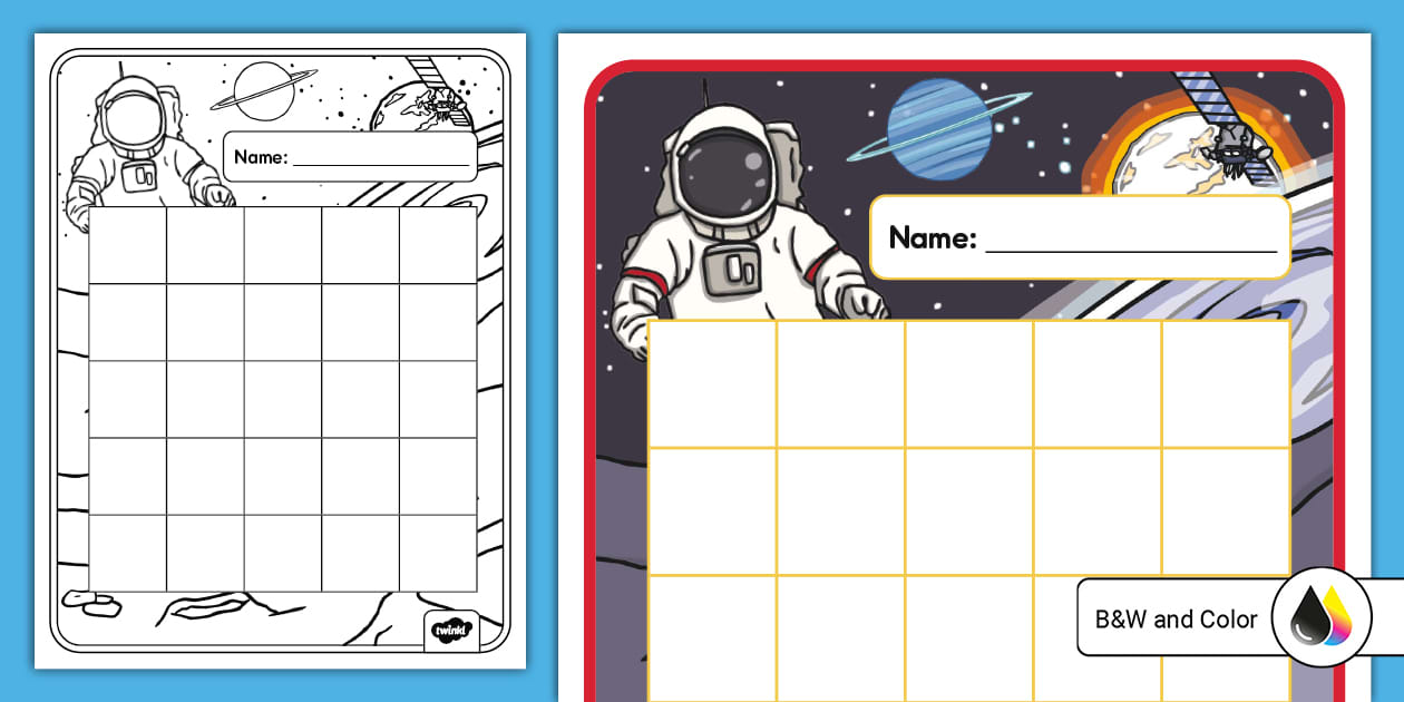 Space Sticker Reward Chart