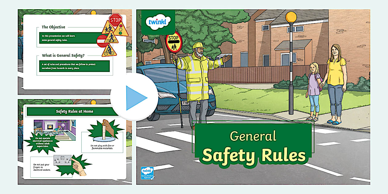 General Safety Rules PowerPoint (teacher made) - Twinkl