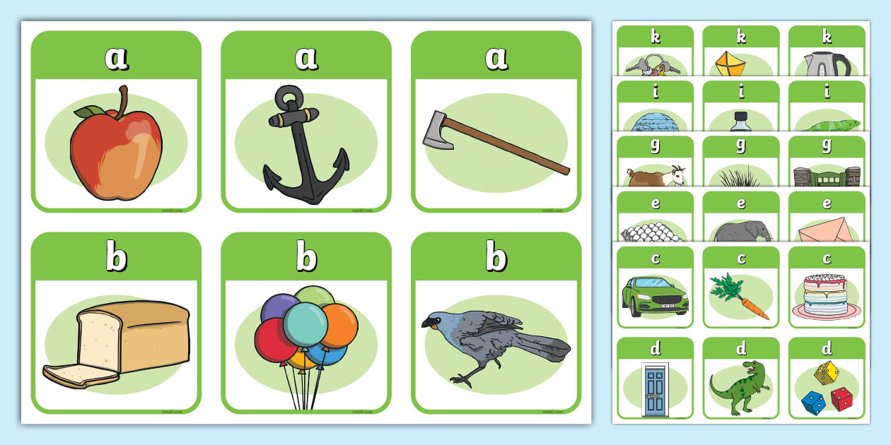 Initial Sound Picture Cards (A-Z) (teacher made) - Twinkl