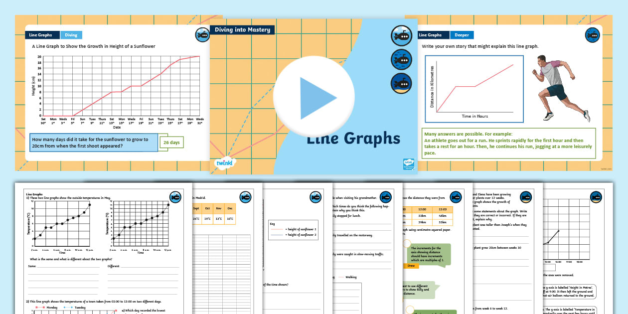 👉 Year 6 Diving into Mastery: Step 1 Line Graphs Teaching Pack