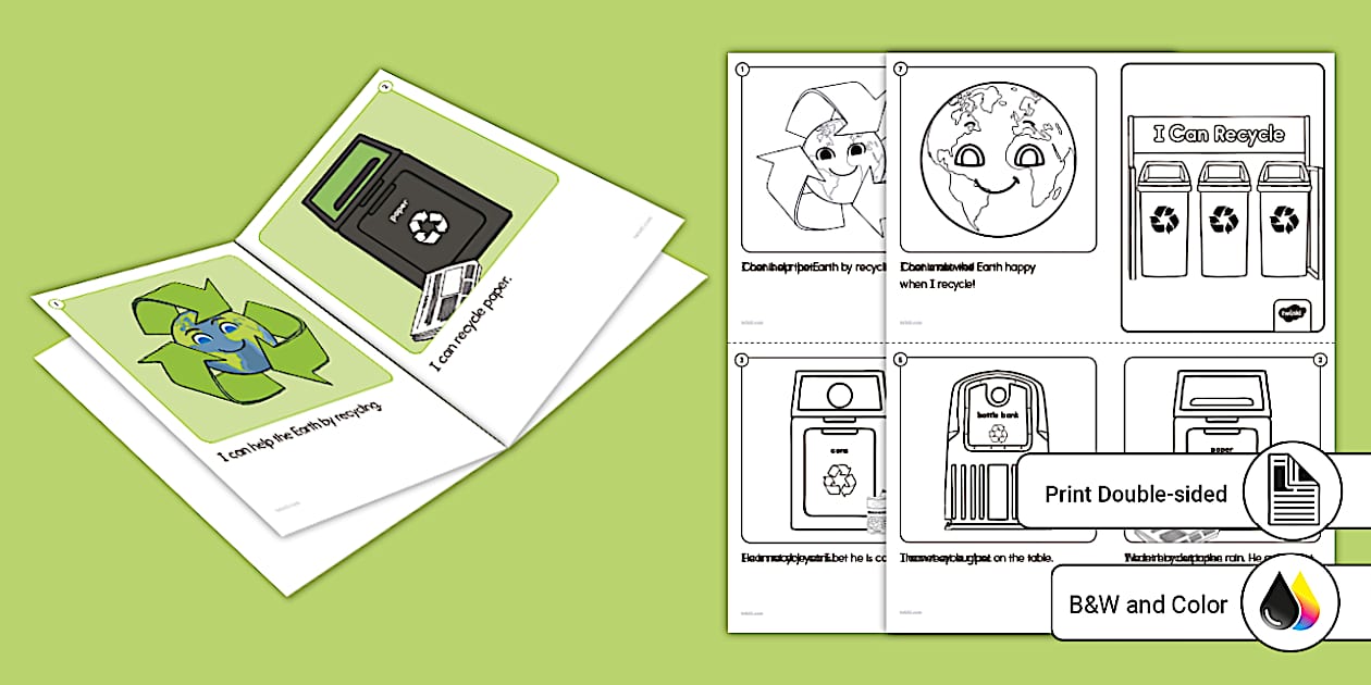 Colorful Recycling Reader for Early Readers | Twinkl USA