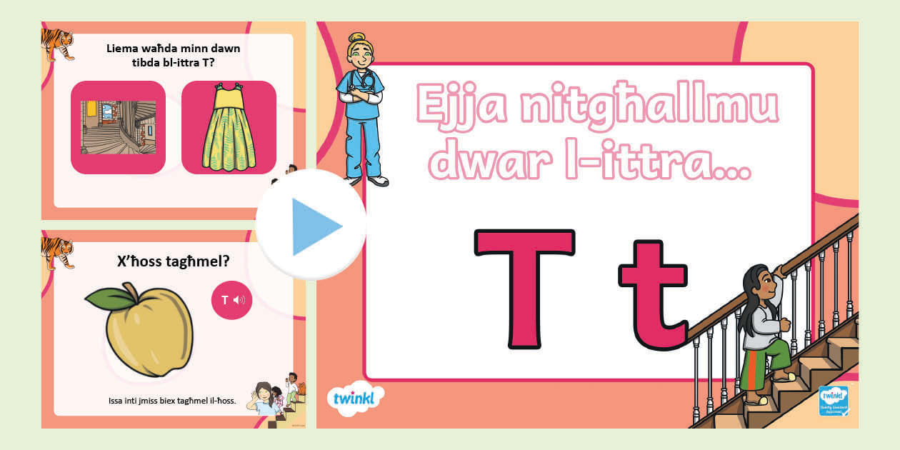 Preżentazzjoni: Ejja Nitgħallmu Dwar l-Ittra T l Twinkl