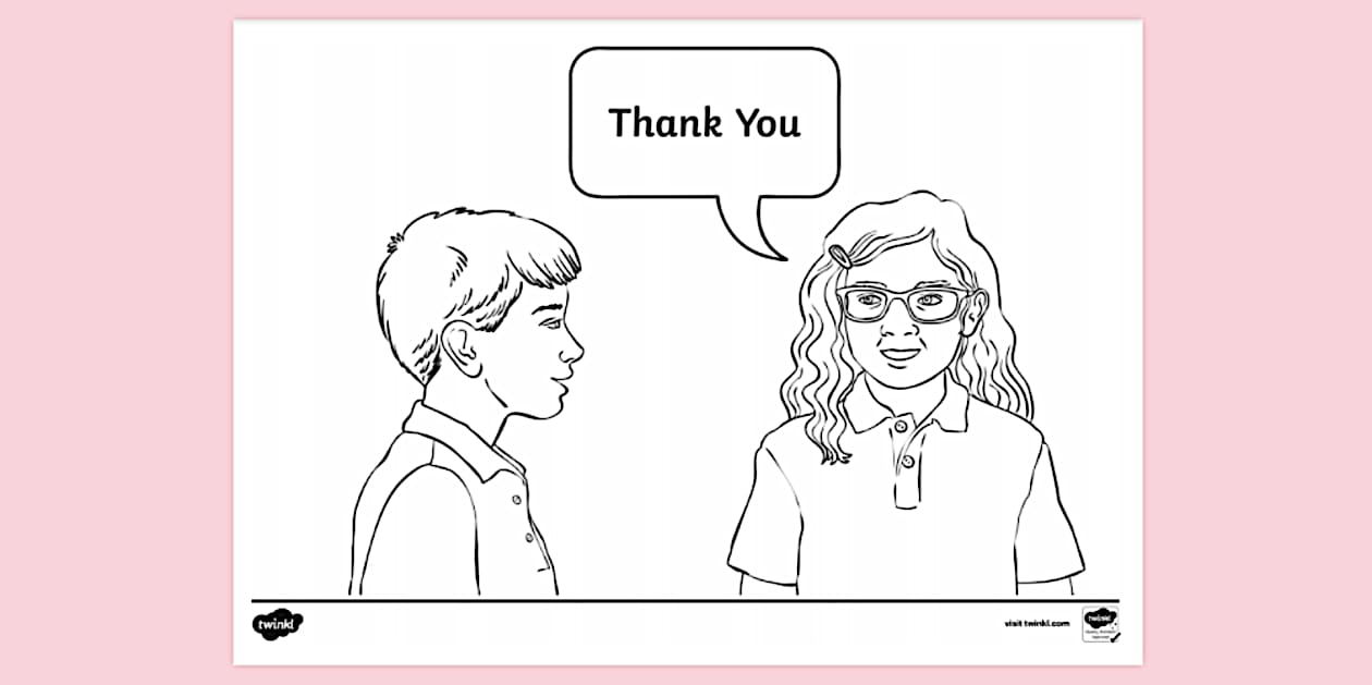 Thank You Colouring | Colouring Sheets (teacher made)
