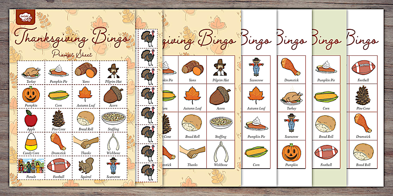 Thanksgiving Bingo Printable PDF | Twinkl Party - Twinkl