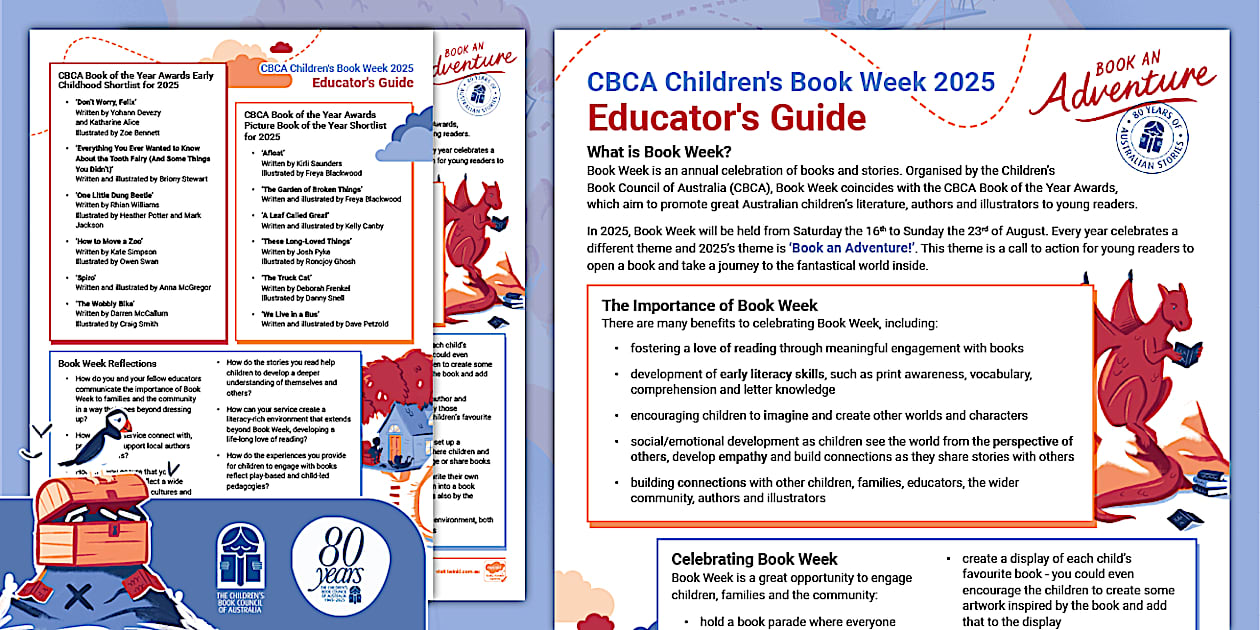 CBCA Book Week 2025 Educator's Guide - Events (teacher made)