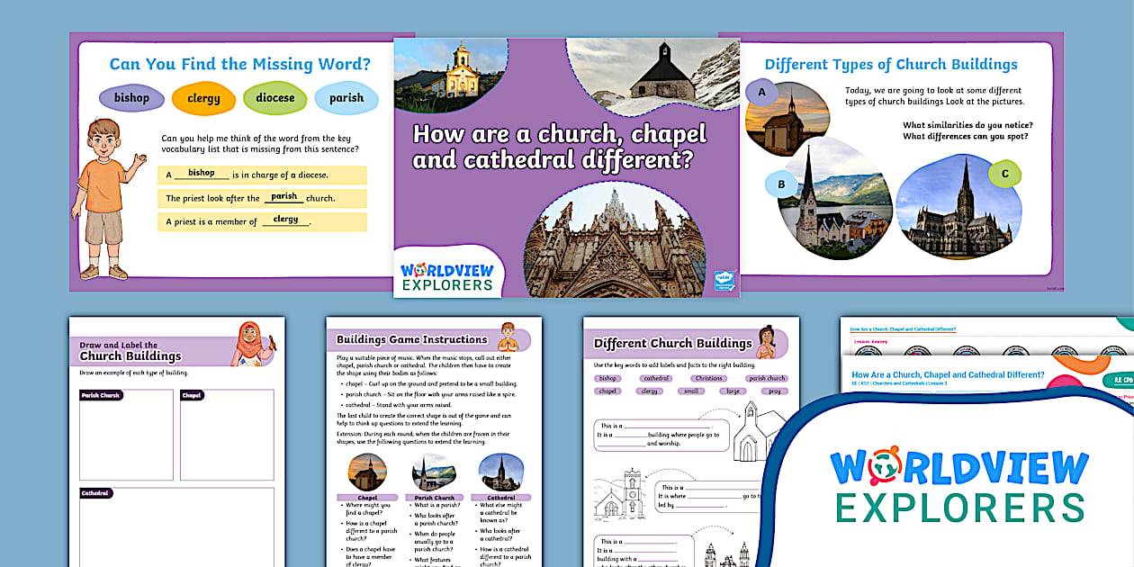 RE: Churches and Cathedrals: KS1 Lesson Pack 3 - Twinkl