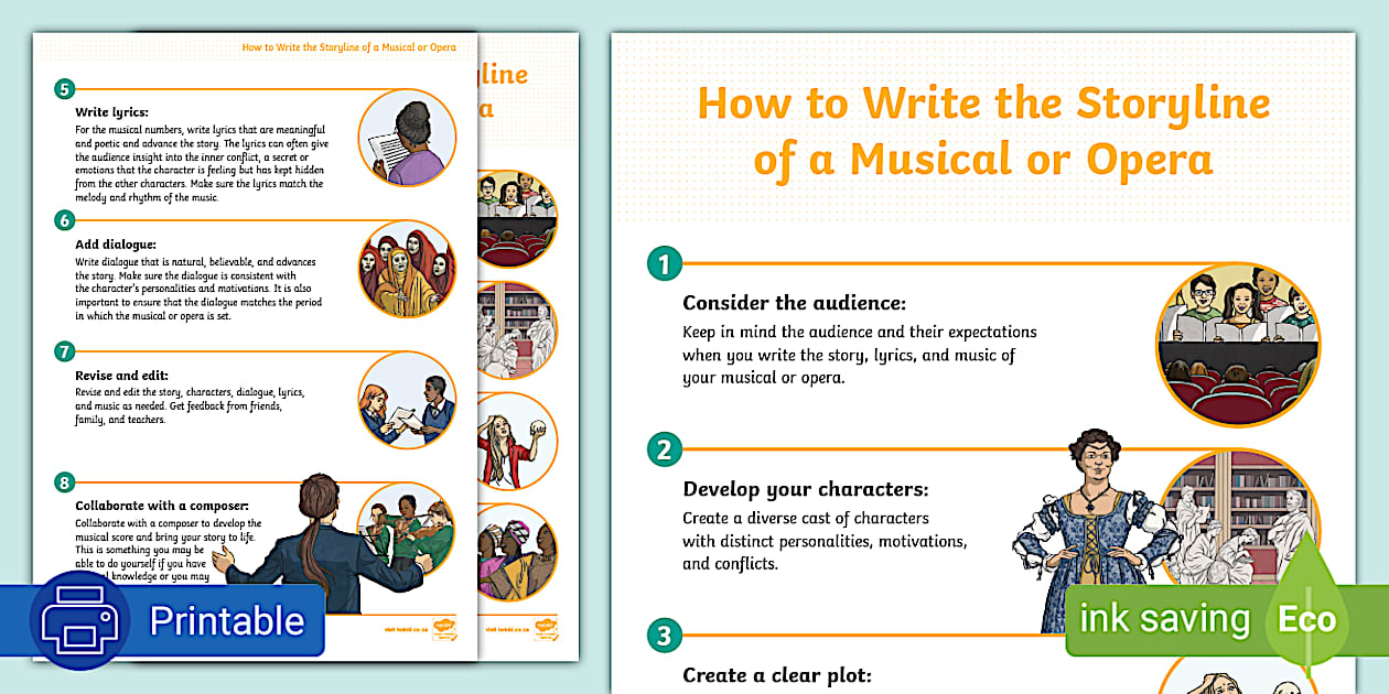 How to Write the Storyline of a Musical or Opera