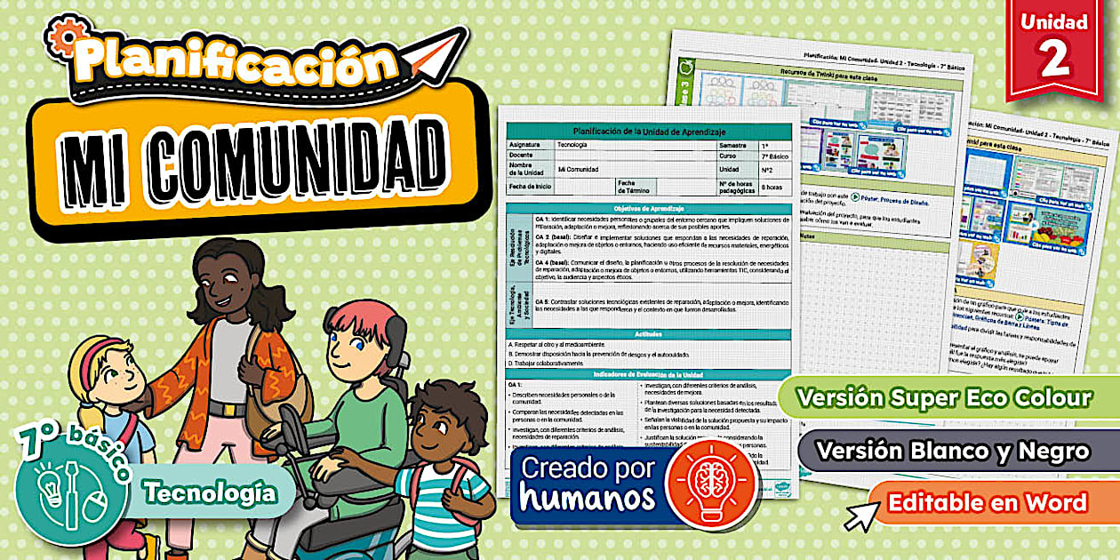 Planificación | Tecnología | Unidad 2 | 7° básico