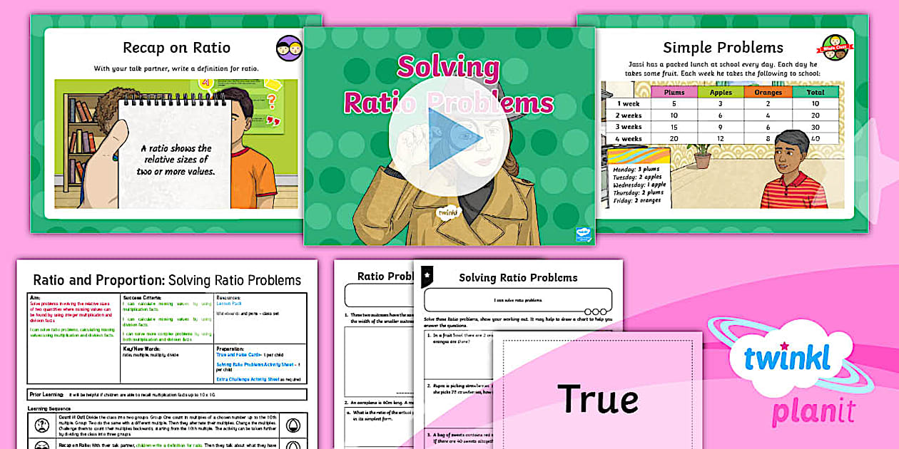 PlanIt Y6 Ratio and Proportion Lesson Pack Solving Ratio Problems (2)
