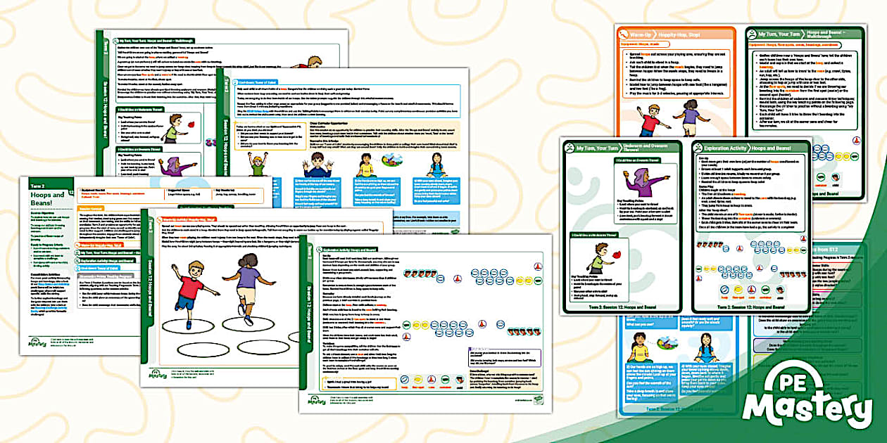 PE Mastery: Year 0 Phys Dev: Term 2 S12: Hoops & Beans!