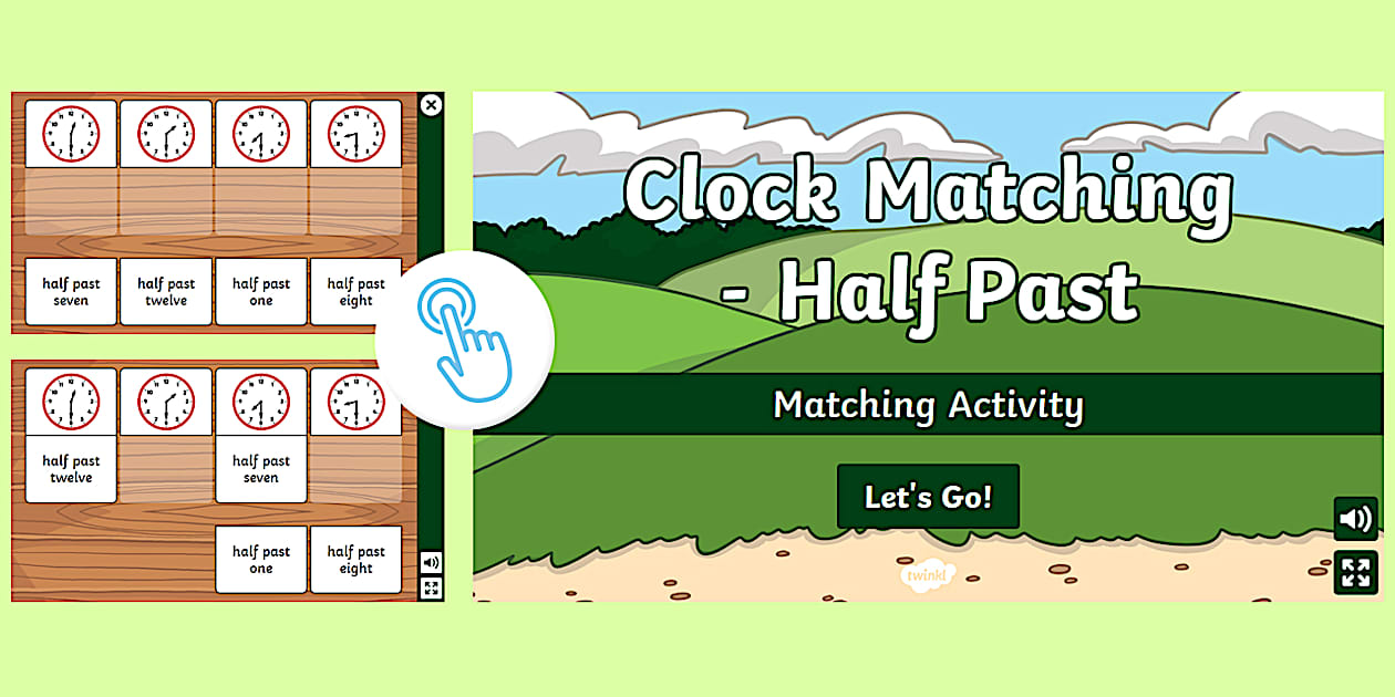 Telling Time Activities Game Online | Match It | Twinkl CA