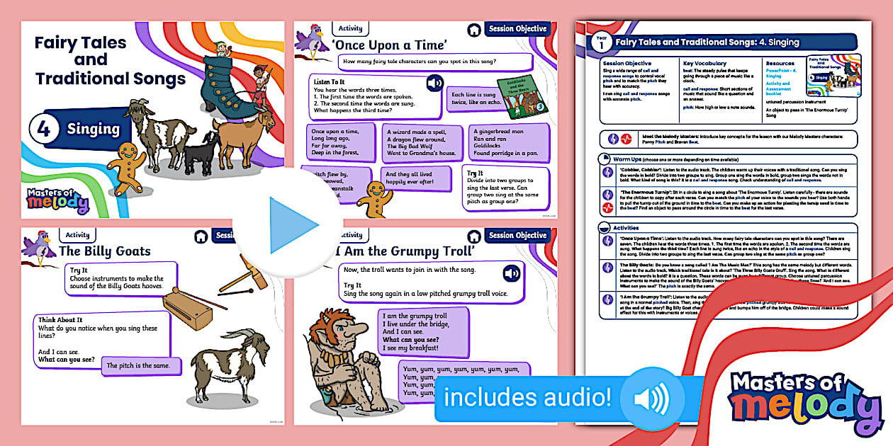 👉 Fairy Tales and Traditional Songs - Session 4 - Twinkl