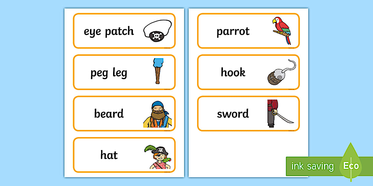 Pirate Clothes Labels