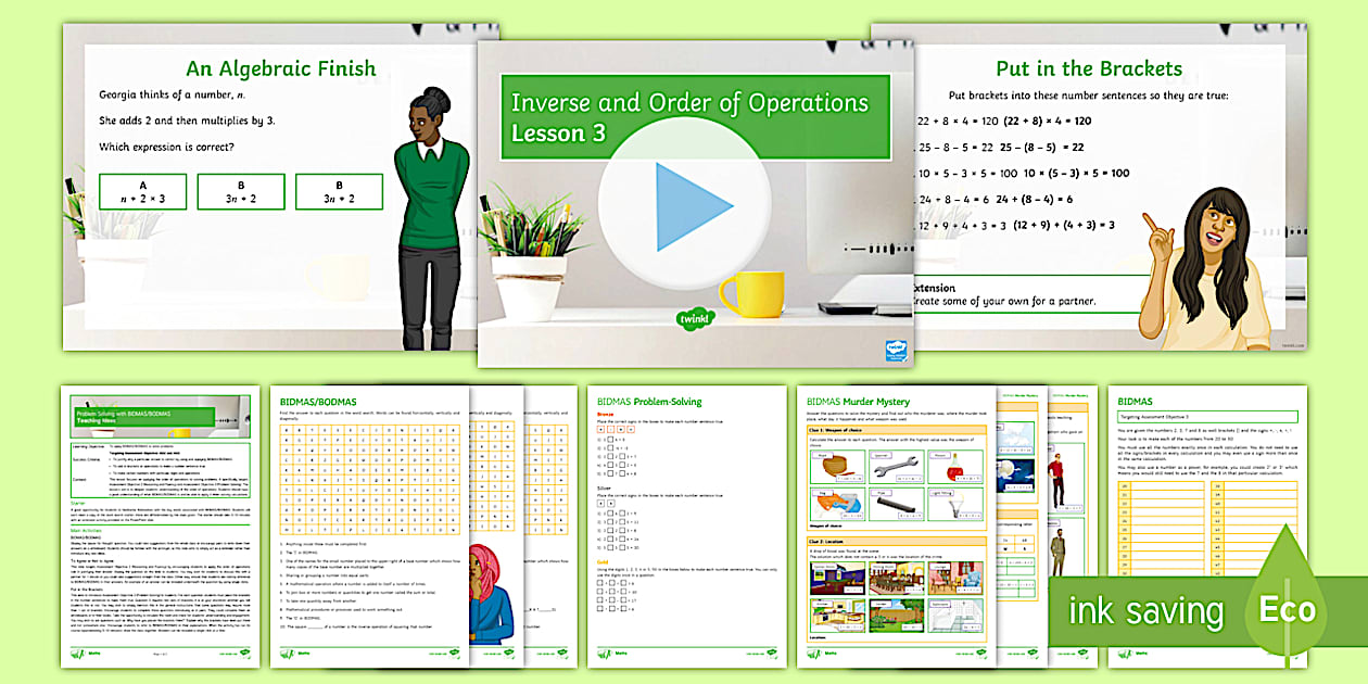 Operations Lesson 3: Problem-Solving with BIDMAS/BODMAS