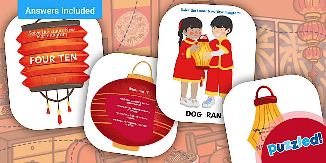 Lunar New Year Puzzle Hunt - Twinkl Puzzled (teacher made)