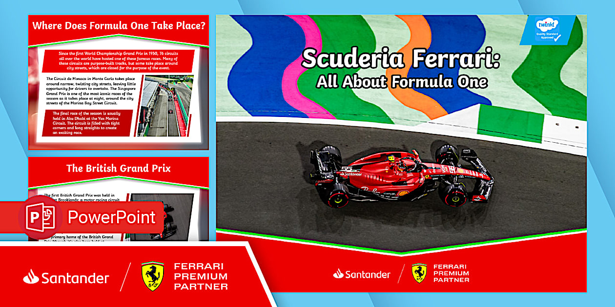 FREE! - Scuderia Ferrari: All About Formula One PowerPoint