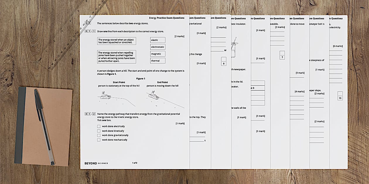 KS3 Energy Foundation Practice Exam Questions