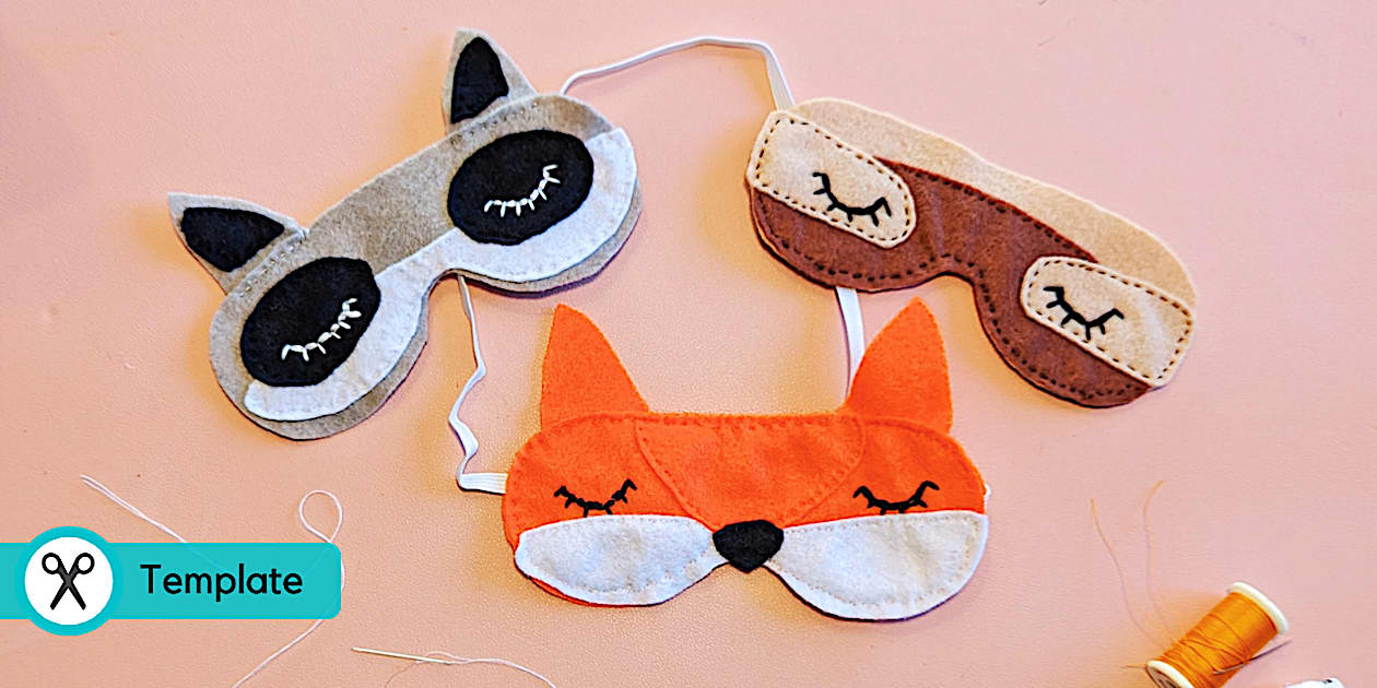 Sleep Eye Mask | Mindfulness Crafts (Teacher-Made) - Twinkl