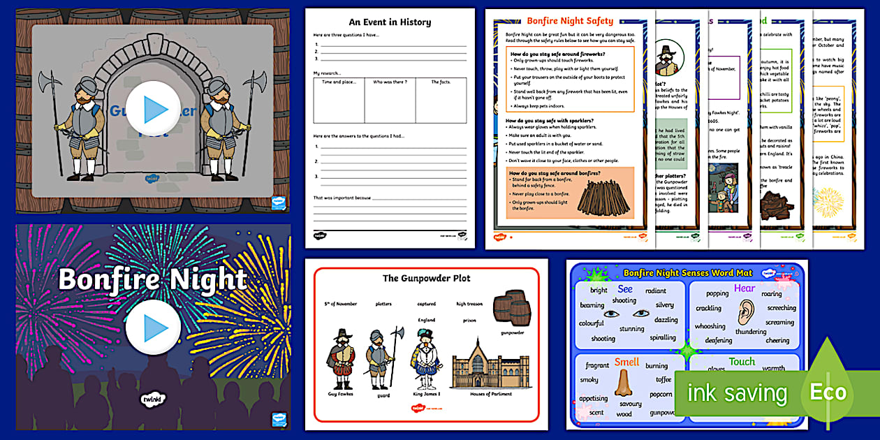 Bonfire Night KS1 Resource Pack (teacher made) - Twinkl