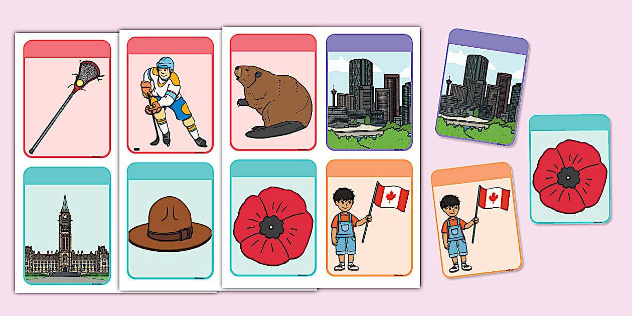 Symbols of Canada Snap Game - Twink More Subjects - Twinkl