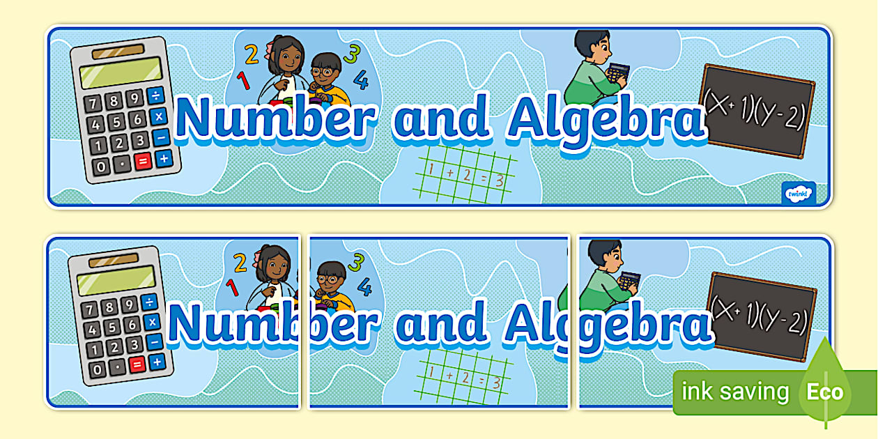Number and Algebra Display Banner NZ (teacher made) - Twinkl