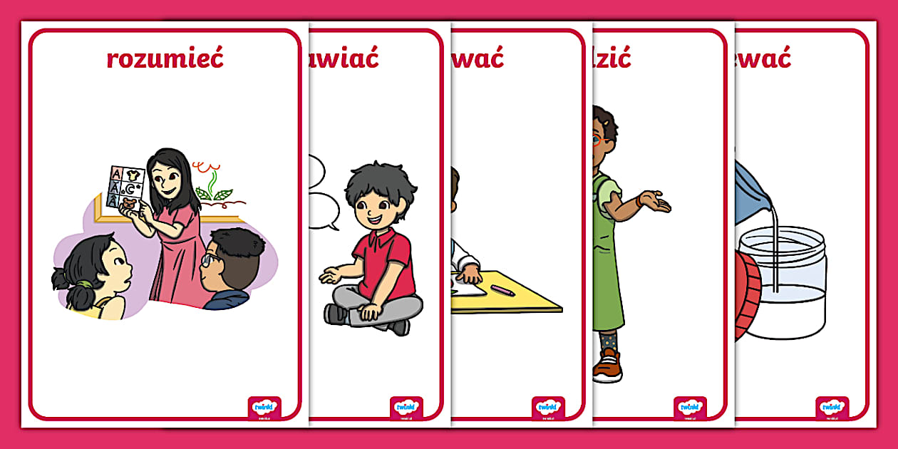 Czasowniki z głoską r | Logopedia | Plakaty - Twinkl