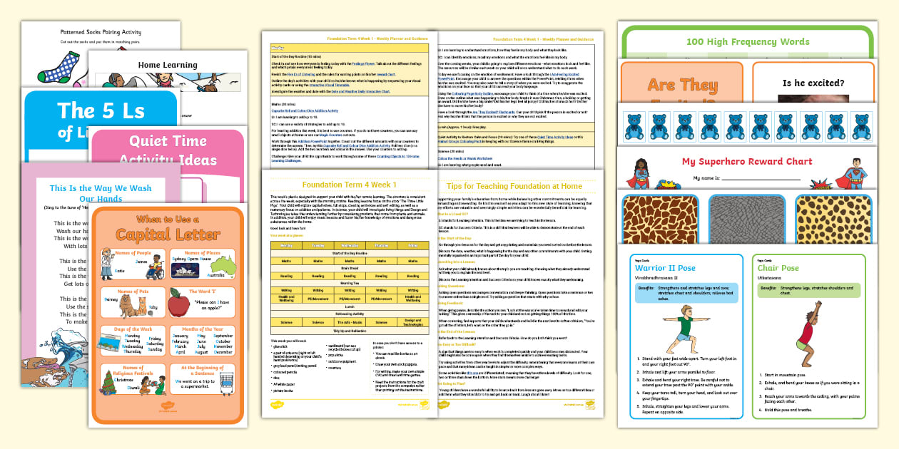 Foundation Term 4 Week 1 Remote Home Learning Pack | Twinkl