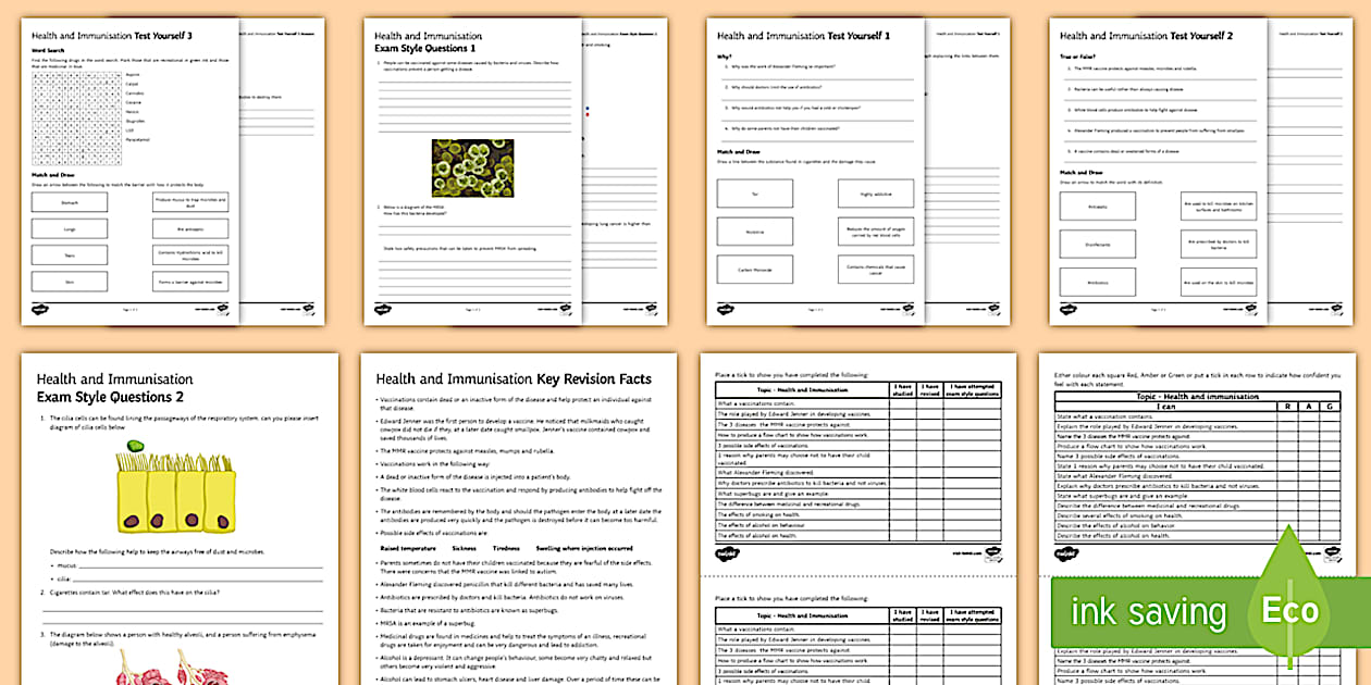 Health and Immunisation Assessment Package - Twinkl