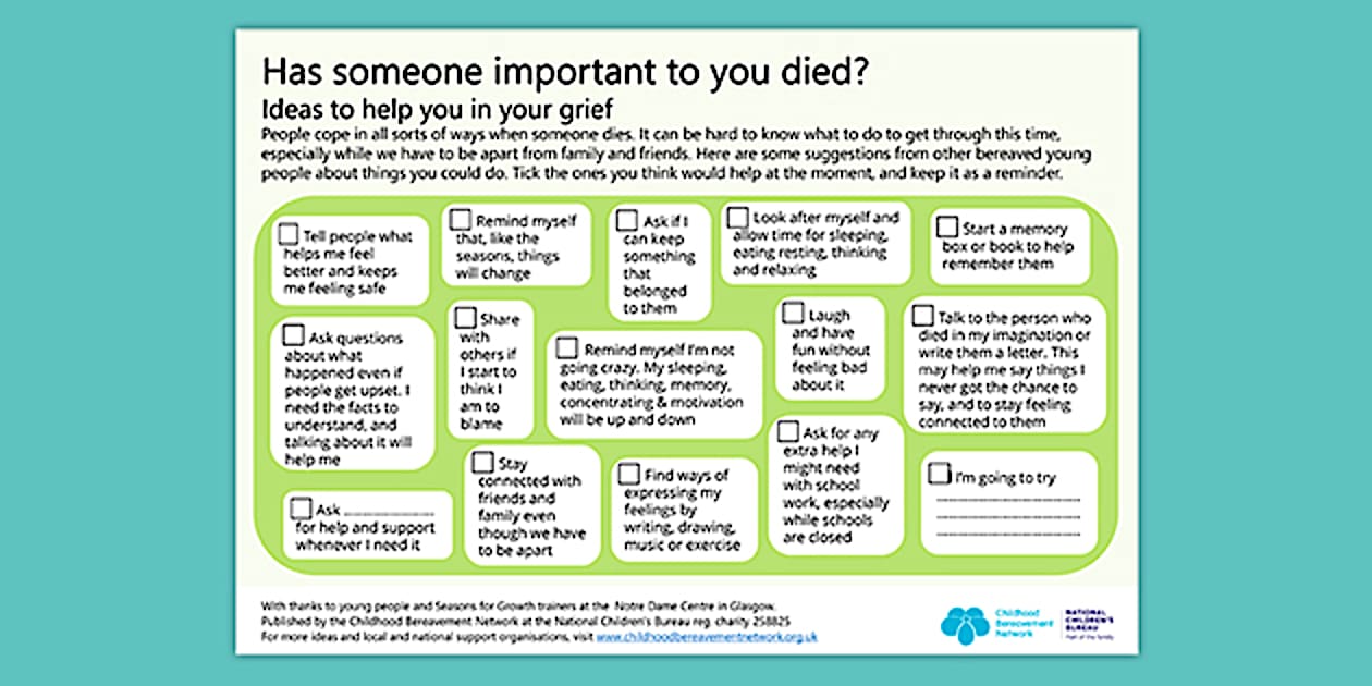 Self-Help Ideas | Grief Support for Children | Twinkl Life