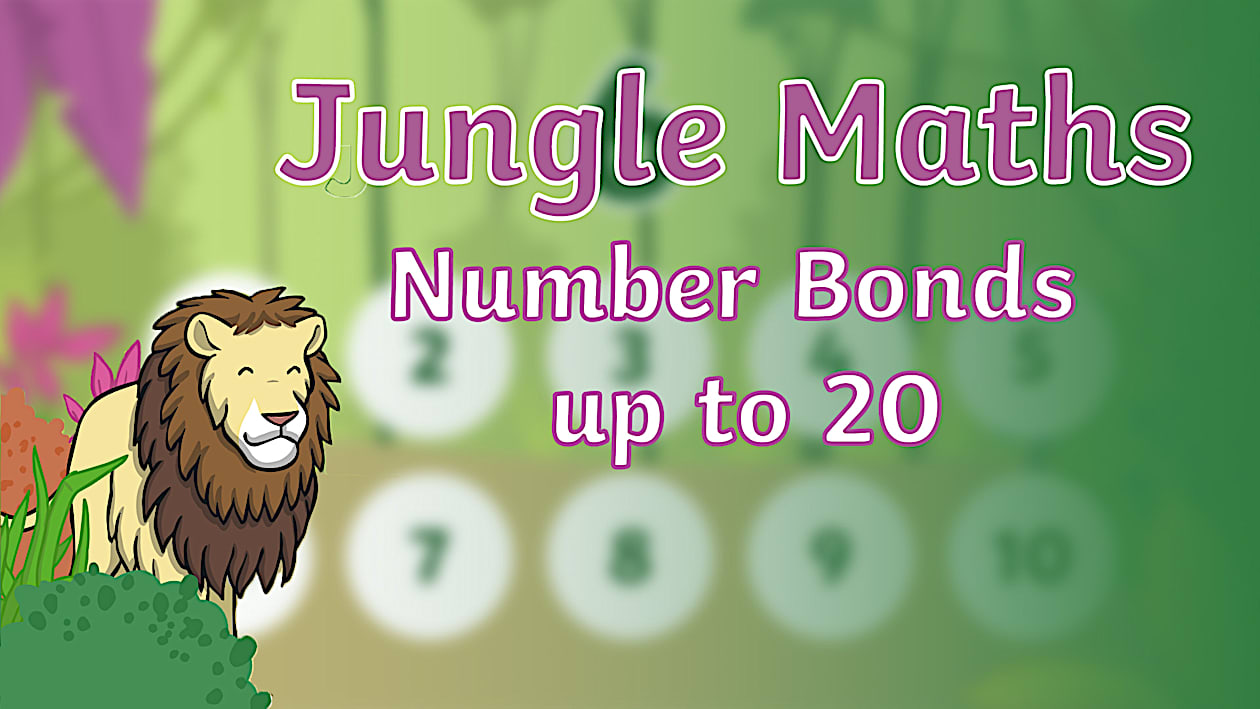 Jungle Maths: Number Bonds To 20 Games - Twinkl