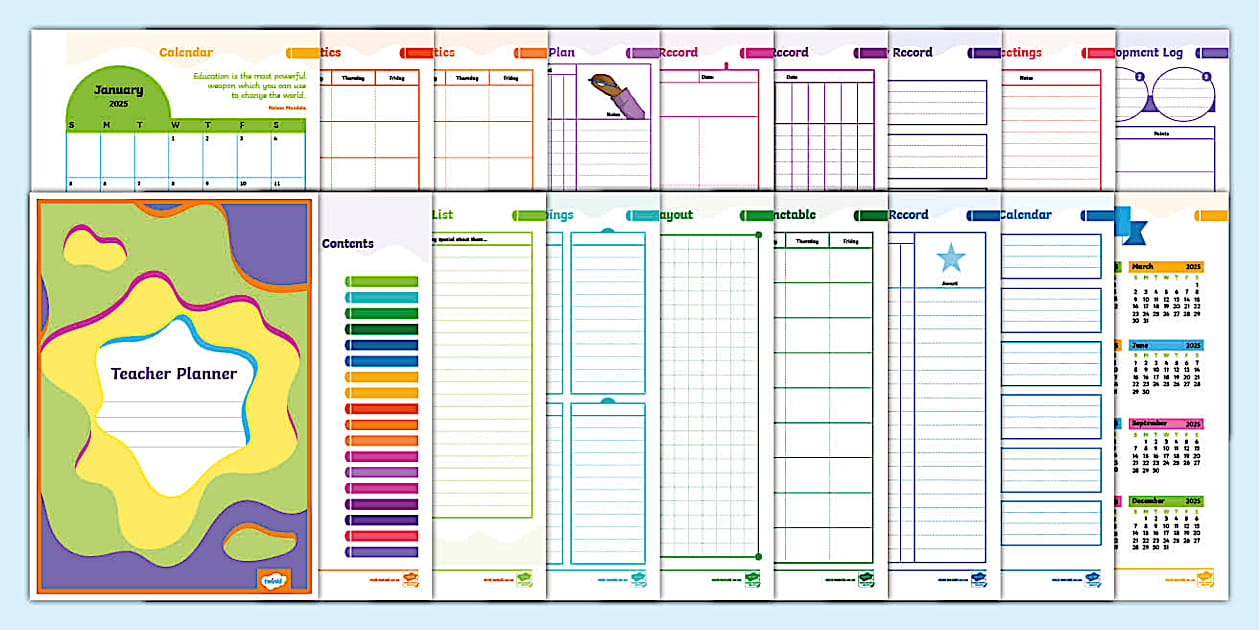 2025 Calendar Teacher Planner | Twinkl South Africa