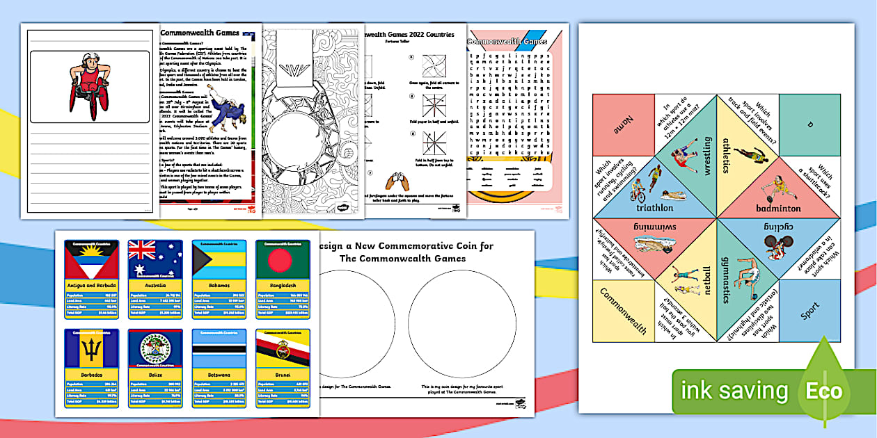 KS2 The Commonwealth Games Activity Pack (teacher made)
