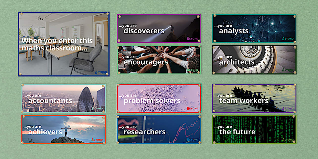 When You Enter this Maths Classroom Display Pack | Beyond
