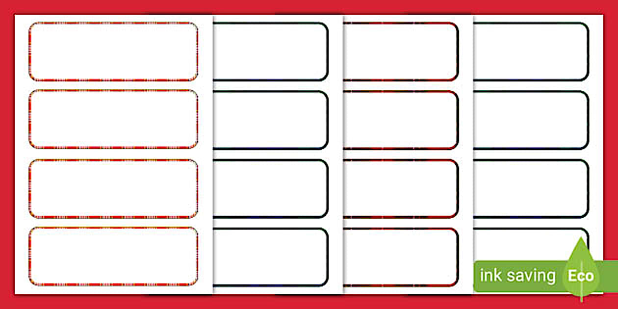 Tartan Tray and Drawer Labels - Editable Resource for Teachers