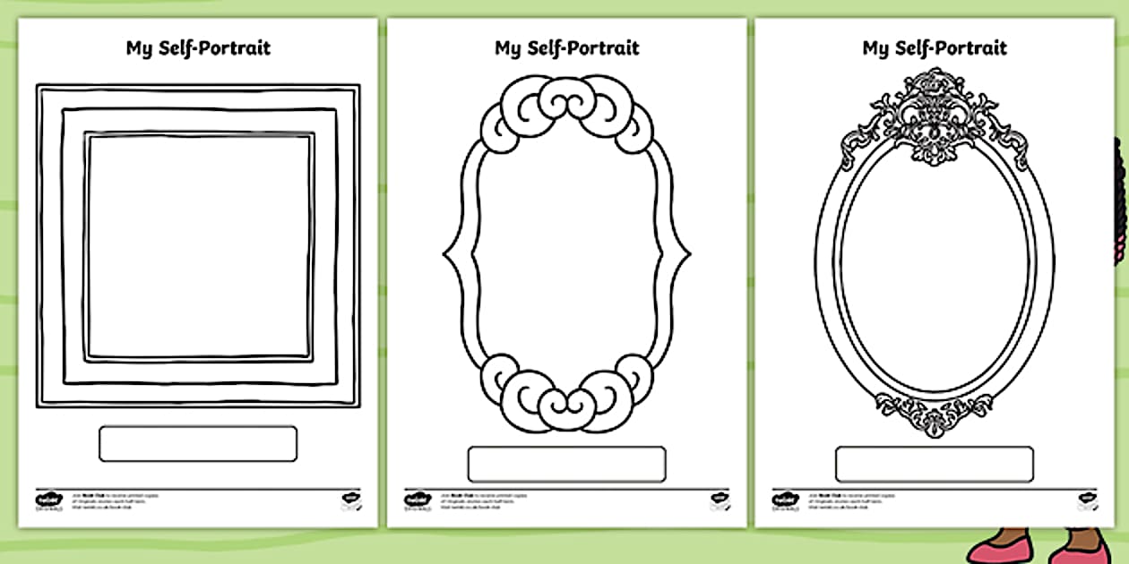 Picture in a Frame: Self Portrait Activity – The Arts