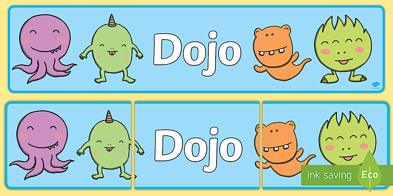 School Dojo Display Banner- behavior management, rewards, points, homework
