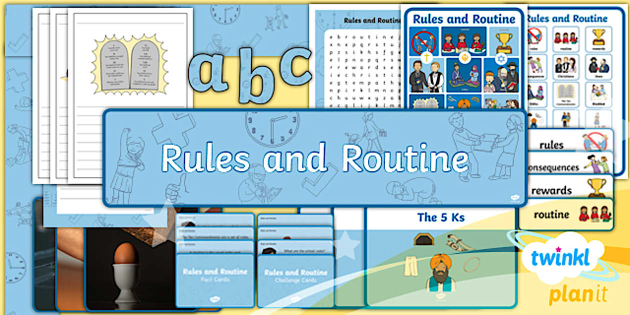 RE: Rules and Routines Year 2 Additional Resources - Twinkl