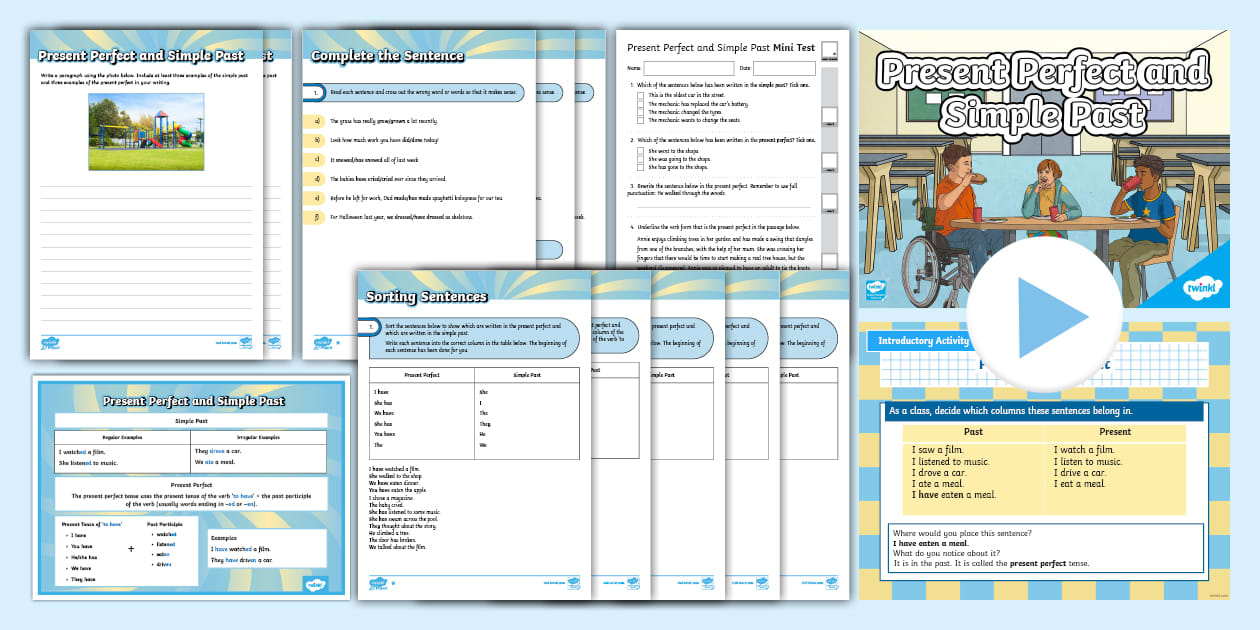 PlanIt Y3 SpaG Lesson Pack: Present Perfect & Simple Past