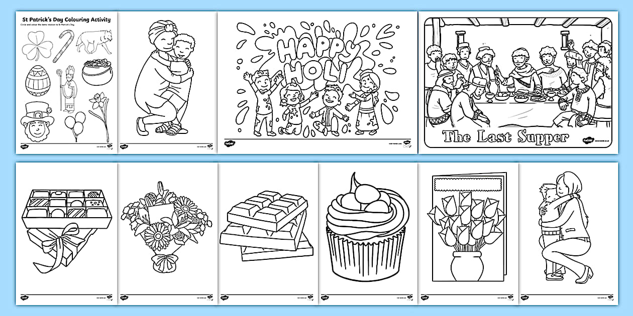 KS1 March Colouring Pages - Twinkl