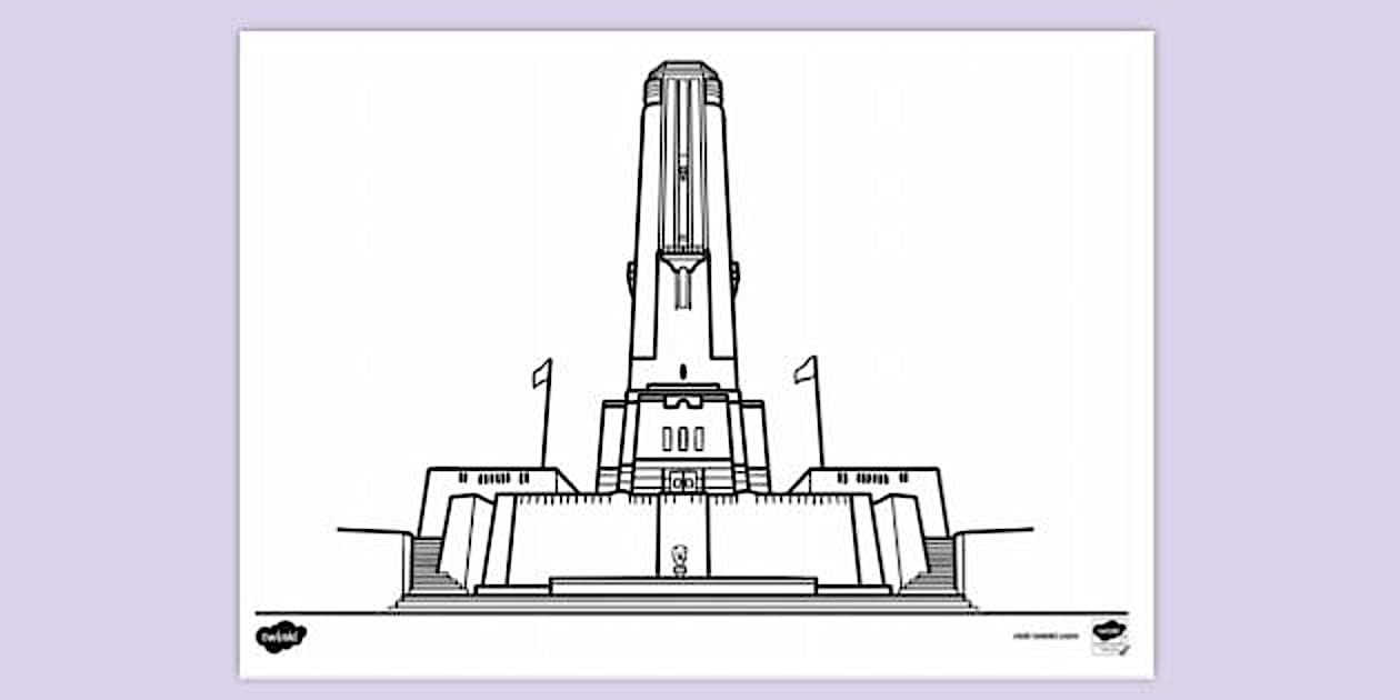 Memorial Colouring Page for Preschoolers | Colouring Sheets