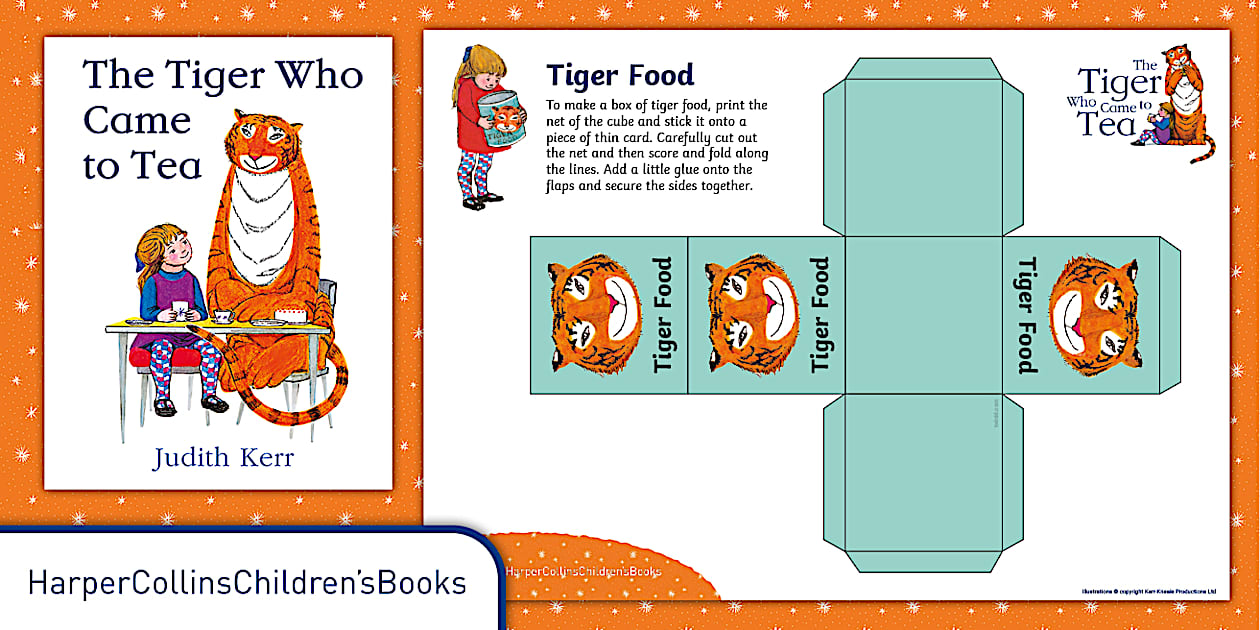 The Tiger Who Came To Tea Tiger Food Box Net
