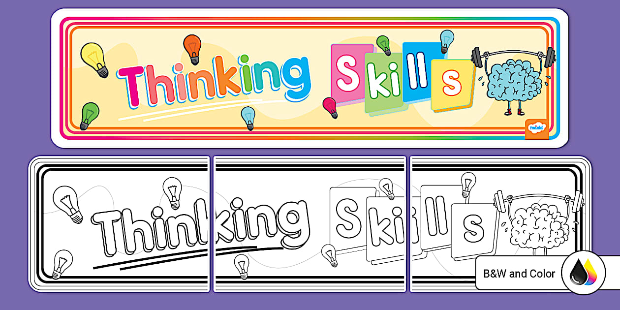 Thinking Skills Banner (teacher made) - Twinkl