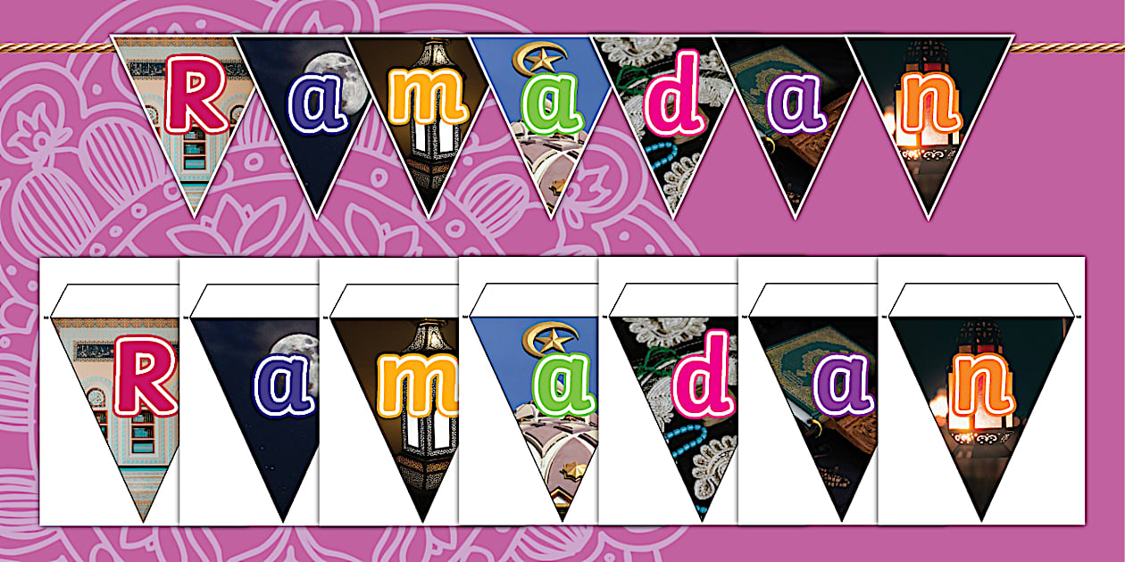 Ramadan Photo Display Bunting (Teacher-Made) - Twinkl