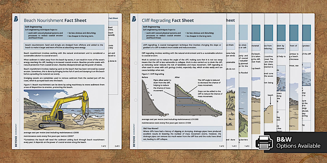 Coastal Management Fact Sheet Bundle (l'enseignant a fait)