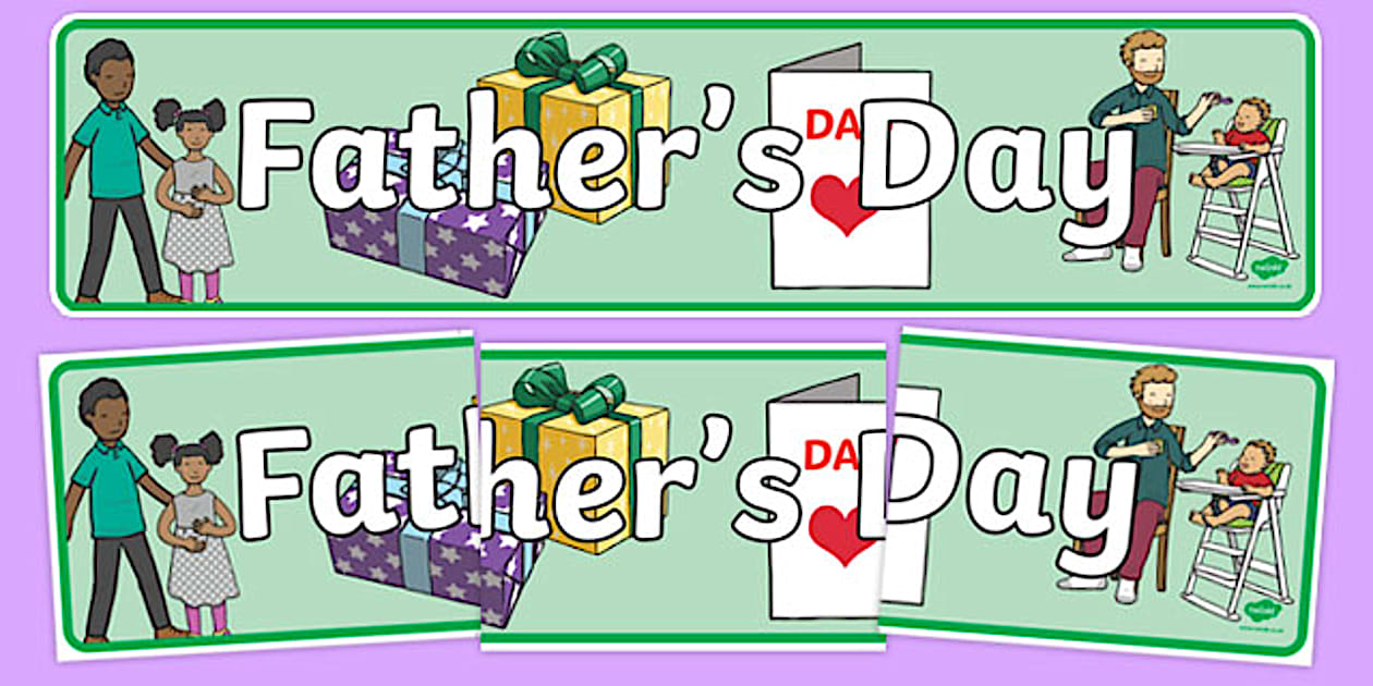 Father's Day Display Banner (teacher made) - Twinkl