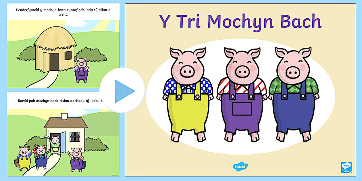 Y Tri Mochyn Bach | Adnoddau Hanfodol a Defnyddiol i blant!