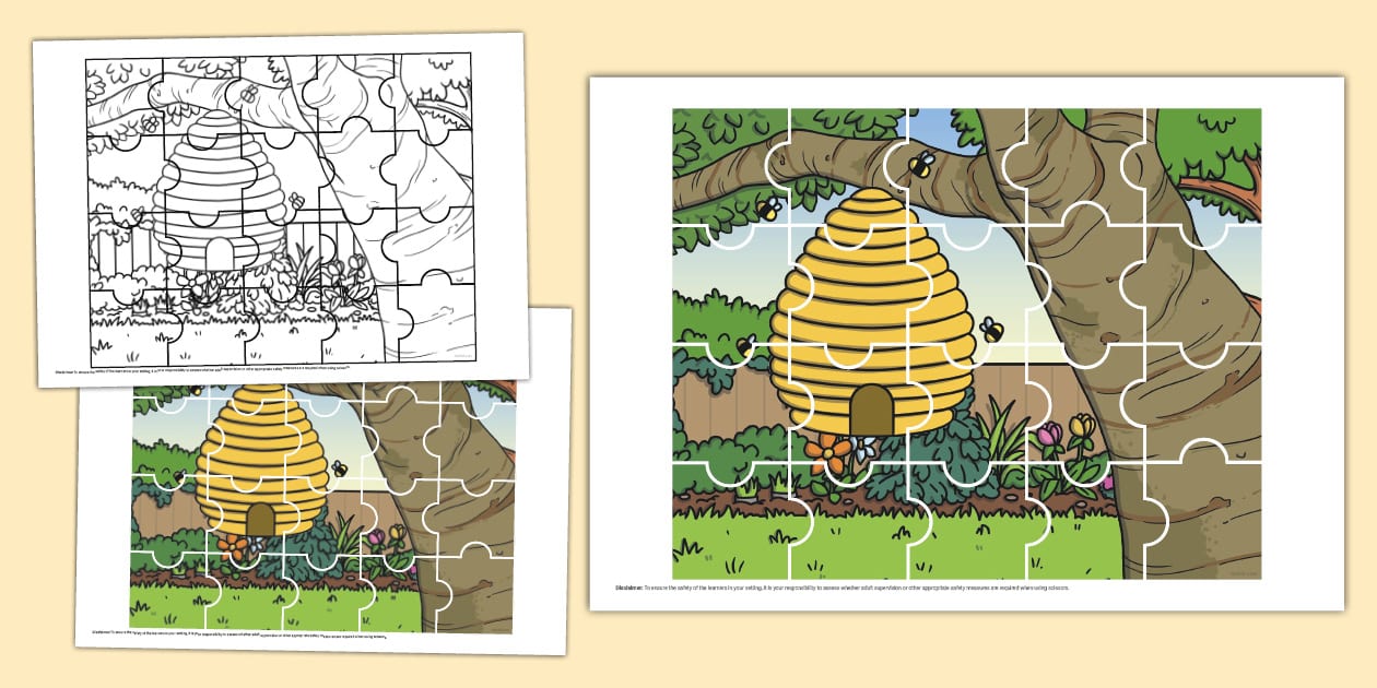Beehive Jigsaw Puzzle (Lehrer gemacht) - Twinkl