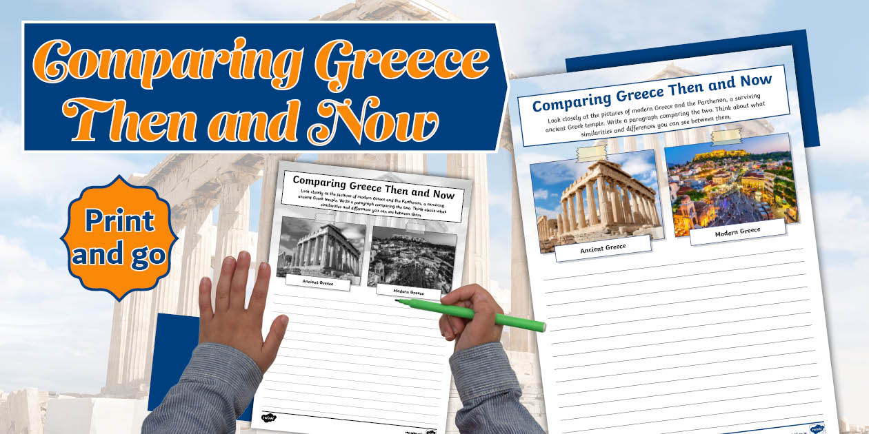 Comparing Greece Then and Now Worksheet