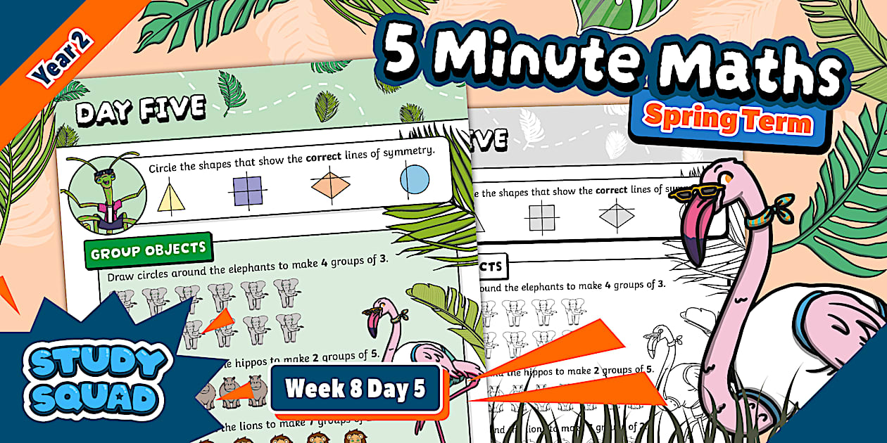 👉 Study Squad 5 Minute Maths - Year 2 Spring - Week 8 Day 5